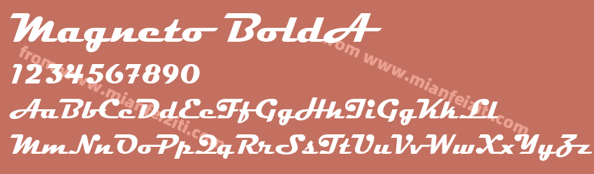 Magneto字体免费下载-MagnetoBoldA在线预览和转换生成器-免费字体网