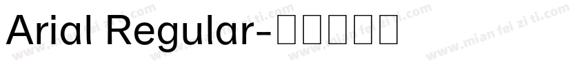 Arial Regular免费下载-在线字体预览转换 - 免费字体网