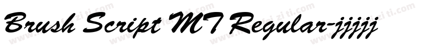Brush Script MT Regular免费下载-在线字体预览转换 - 免费字体网