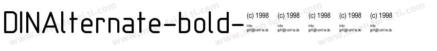 DINAlternate-bold免费下载-在线字体预览转换 - 免费字体网