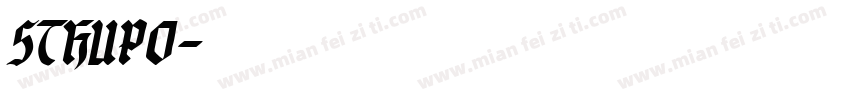 STHUPO免费下载-在线字体预览转换 - 免费字体网