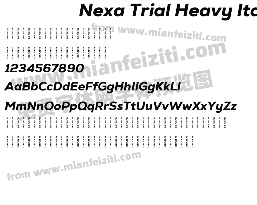 Nexa-Trial Heavy Italic字体免费下载-Nexa-Trial Heavy ItalicRegular在线预览和转换生成器 ...